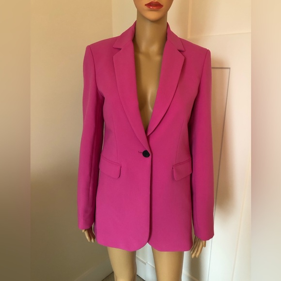 Zara | Jackets & Coats | Zara Pink Blazer | Poshmark